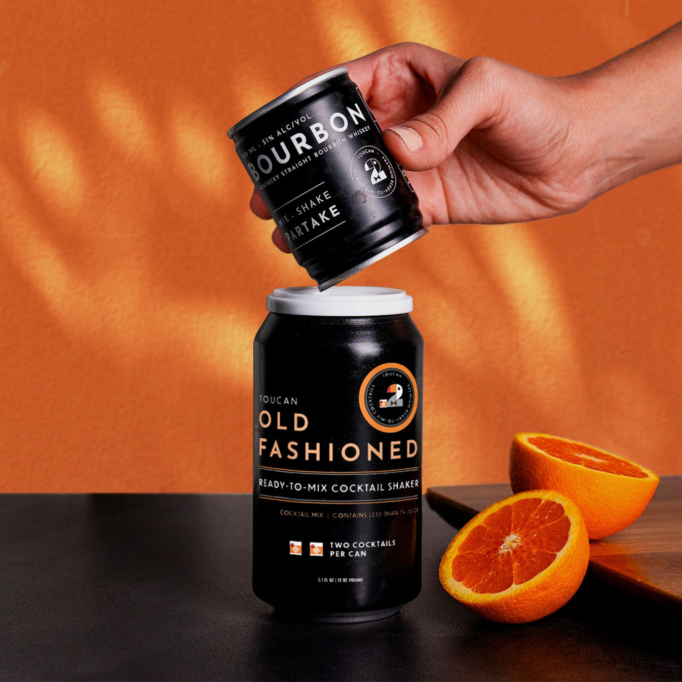 Toucan Old Fashioned Canned Cocktails – 6 Cans, 12 Cocktails – Ready-to ...