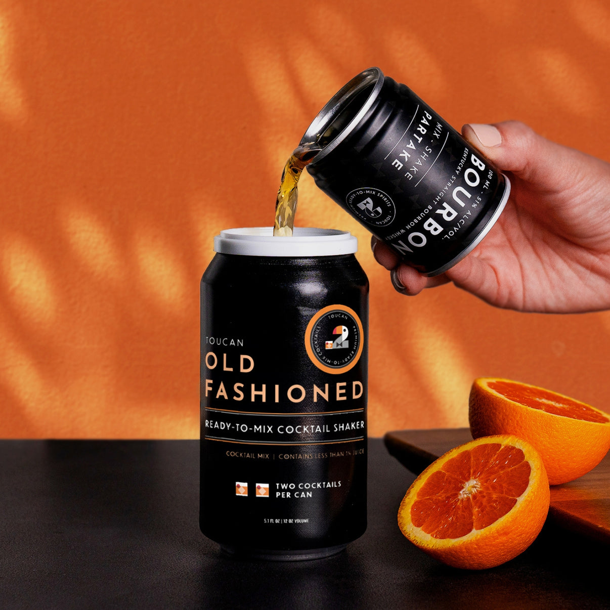 Toucan Old Fashioned Canned Cocktails – 6 Cans, 12 Cocktails – Ready-to ...