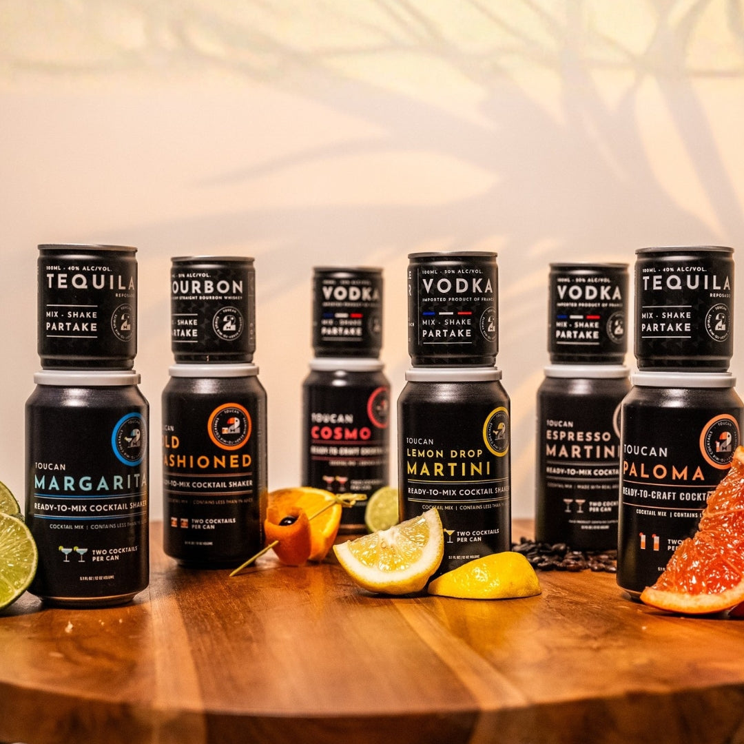 Toucan Cocktails Variety Pack – 6 Cans, 12 Cocktails – Ready-to-Drink ...