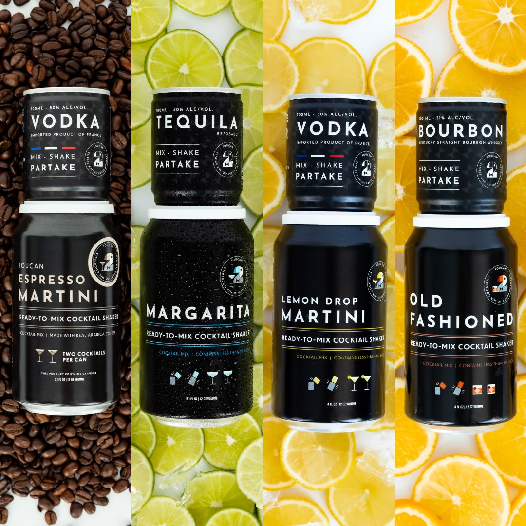 Toucan Cocktails Variety Pack – 6 Cans, 12 Cocktails – Ready-to-Drink ...